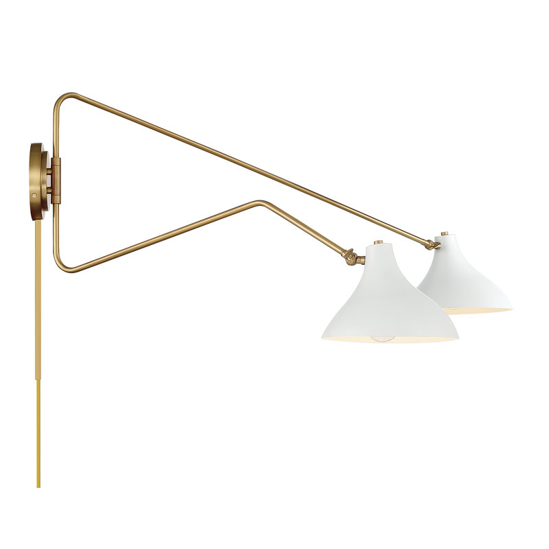Joss And Main Elyse 2 Light Swing Arm Wall Sconce And Reviews Wayfair